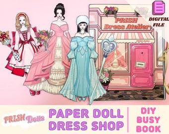 Paper Doll House Printable Paper Doll Busy Book Quiet Book Dress up ...
