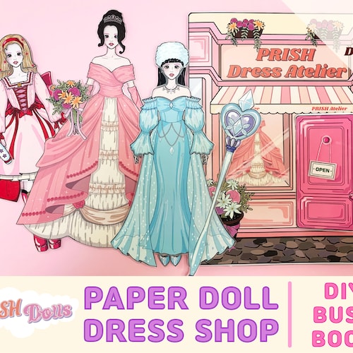Printable Paper Dolls Dress up DIY Template Stage Outfit - Etsy