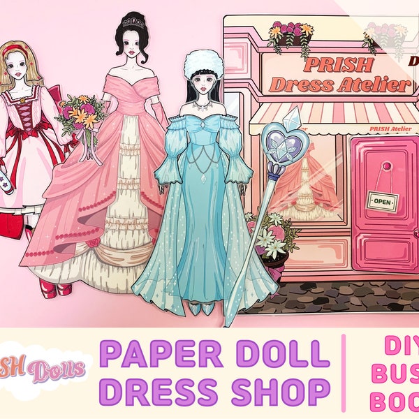 Printable Paper Doll Dress up Kit, Summer Wardrobe, DIY Busy Book, Easy Paper Craft, Girls ...