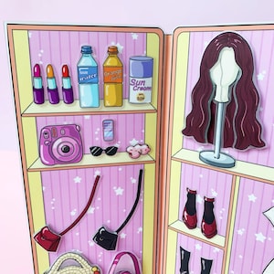 Printable Paper Doll Dress up Kit, Summer Wardrobe, DIY Busy Book, Easy Paper Craft, Girls ...