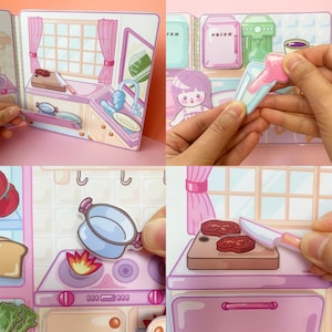 Paper Doll House Printable Paper Doll Busy Book Quiet Book Dress up ...