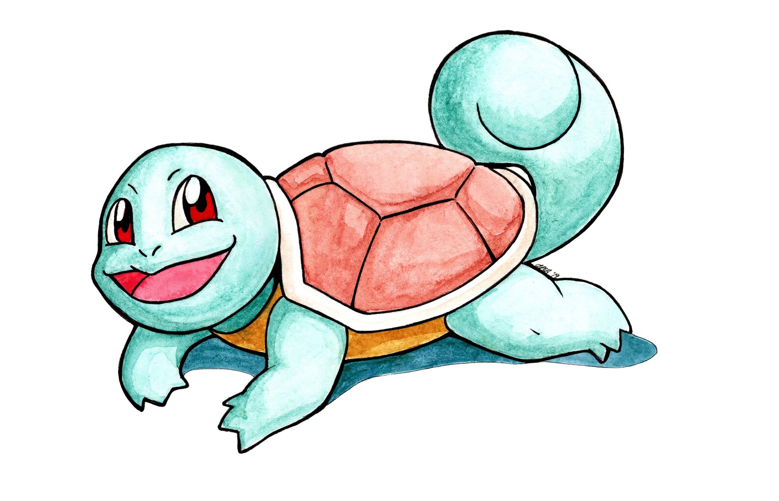 Original Squirtle Watercolor Study - Etsy Hong Kong