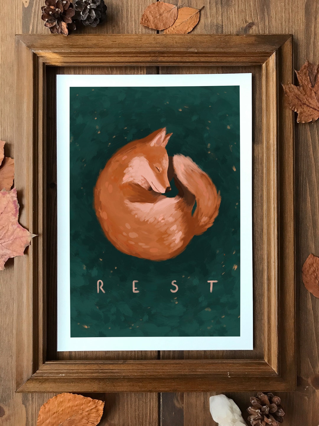 Fox Rest Art Print - Etsy