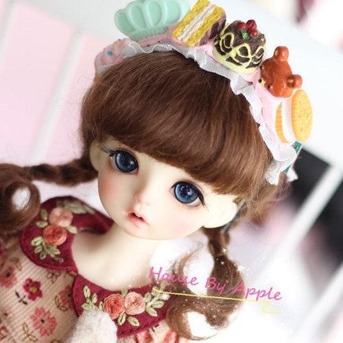BJD Cute Fishtail Hair 3 Colour Imitation Mohair Wig for - Etsy