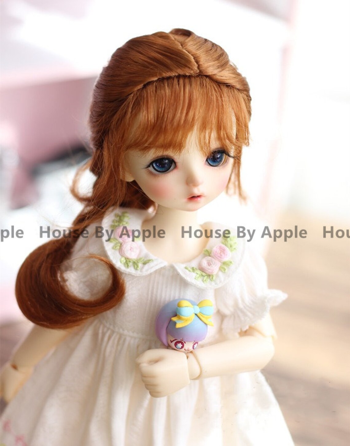 BJD Cute Fishtail Hair 3 Colour Imitation Mohair Wig for - Etsy