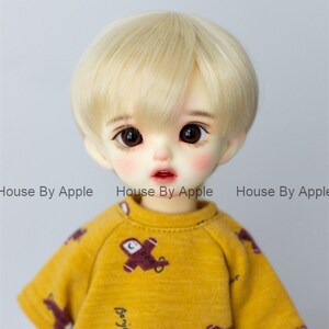 BJD Side Part Short Length With Bangs Boyish High Temperature Heat ...