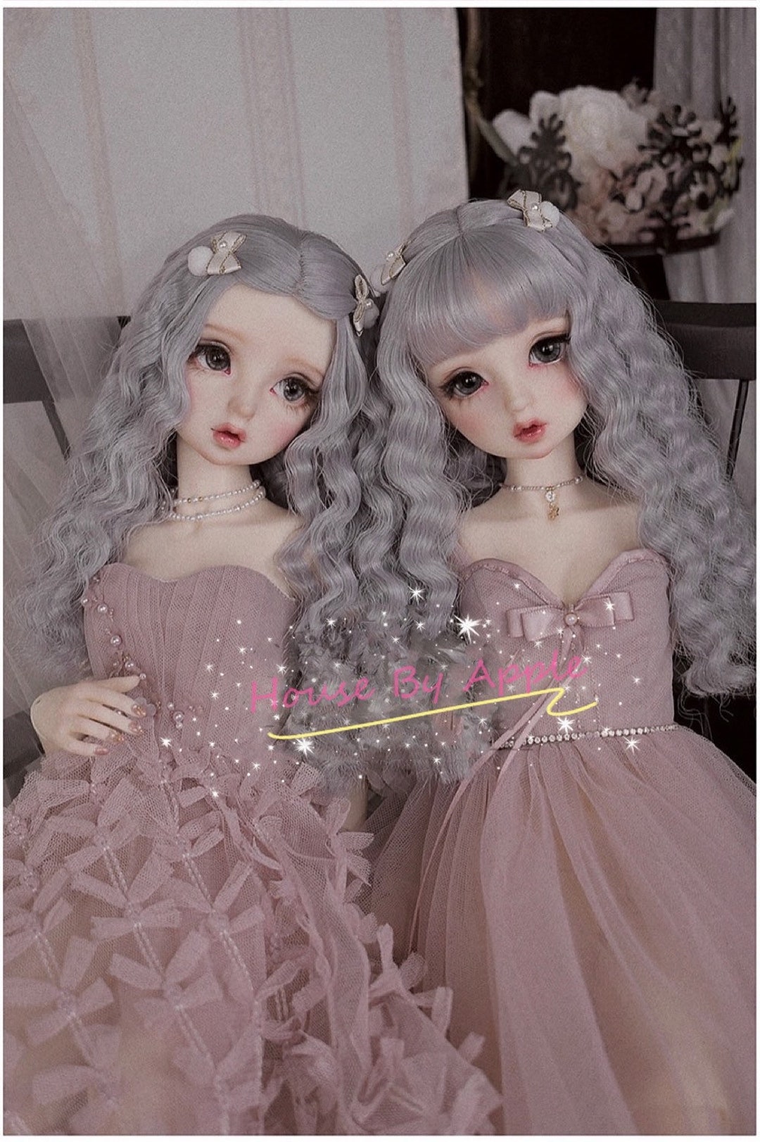 Custom Made BJD Long Big Curly Hair Soft Wig for 1/3 SD 1/4 Msd 1/6 ...