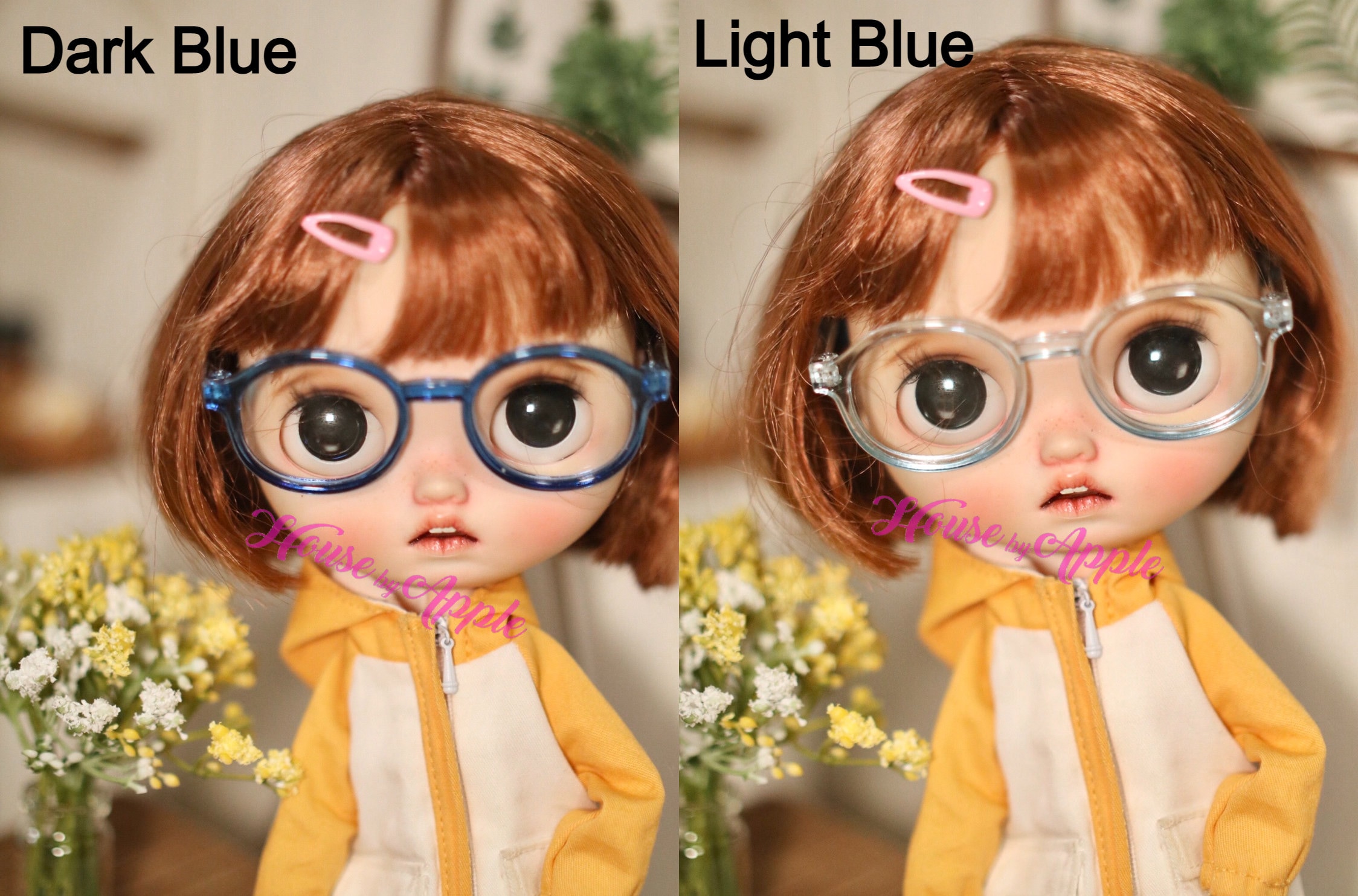 New Colour Round Plastic Frame Glasses Blythe Glasses Doll Etsy Hong Kong