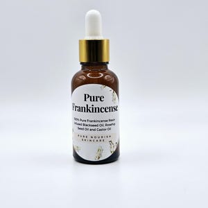 Frankincense Resin Infused Facial Oil: Organic Black Seed, Rosehip and Castor Oil | Vegan Skin ...