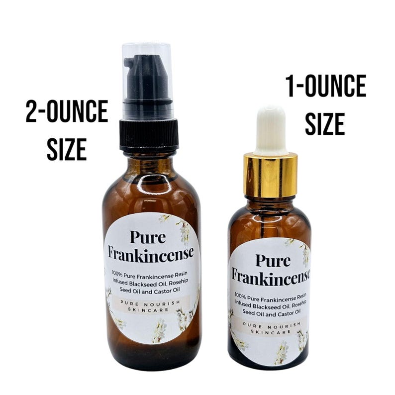 Frankincense Resin Infused Facial Oil: Organic Black Seed, Rosehip and ...