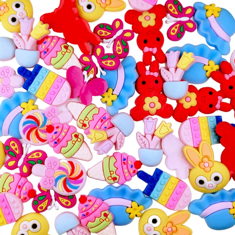 8 Different Shapes Mix Silicon Resin Motif for Fridge Magnets, Craft ...