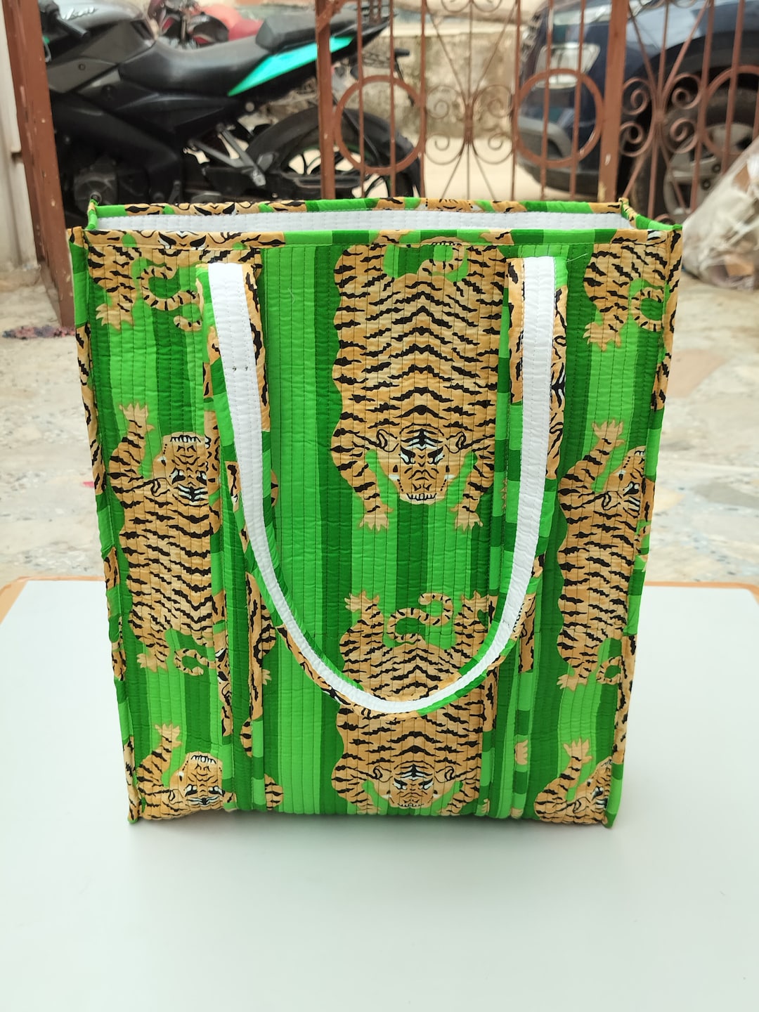 Handmade Indian Tote Bags. Quilted Bags , Pure Cotton Tote Bag, Hand ...