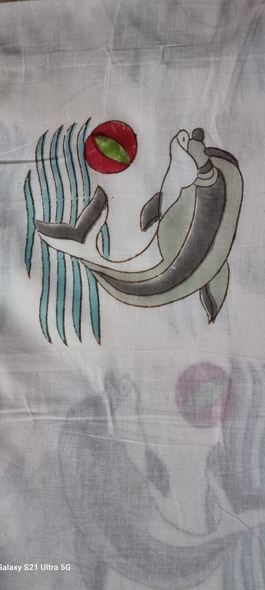 Block Print Fabric Fish Print Fabric - Etsy