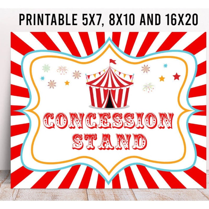 Carnival Signs - Etsy