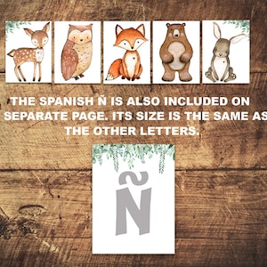 Woodland Theme Alphabet and Numbers, Woodland Classroom Decor, Forest ...