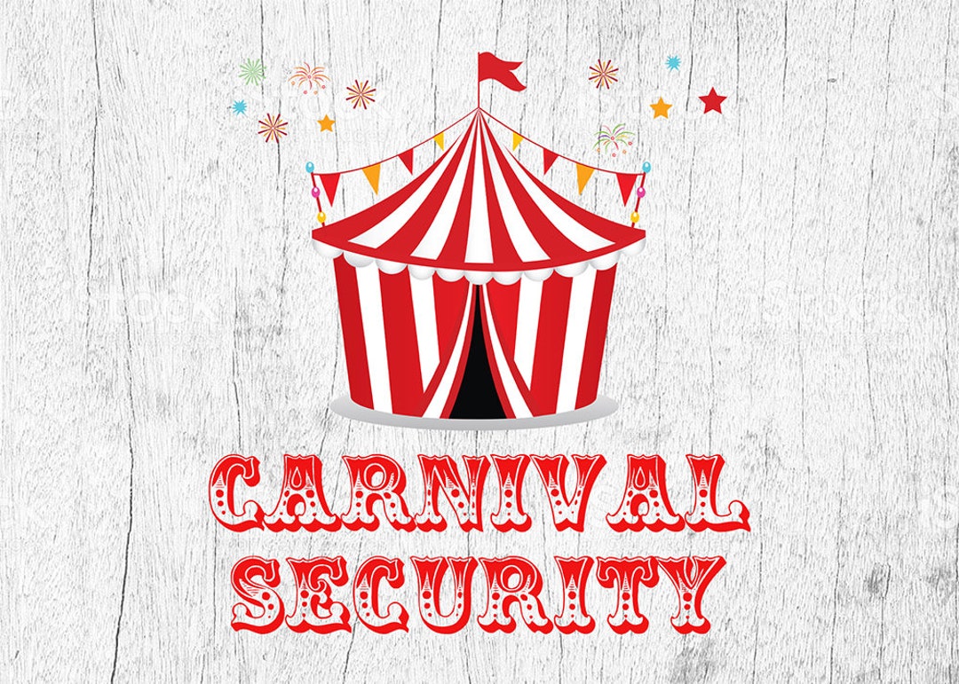 Carnival Security PNG, Carnival Party T Shirt Design, Circus Theme ...