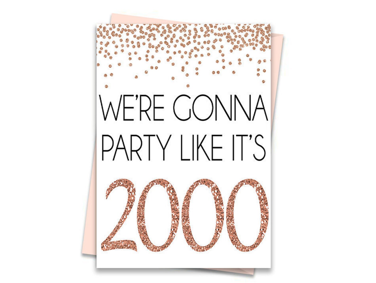 Rose Gold 21st Birthday Card Printable Birthday Card 21st | Etsy