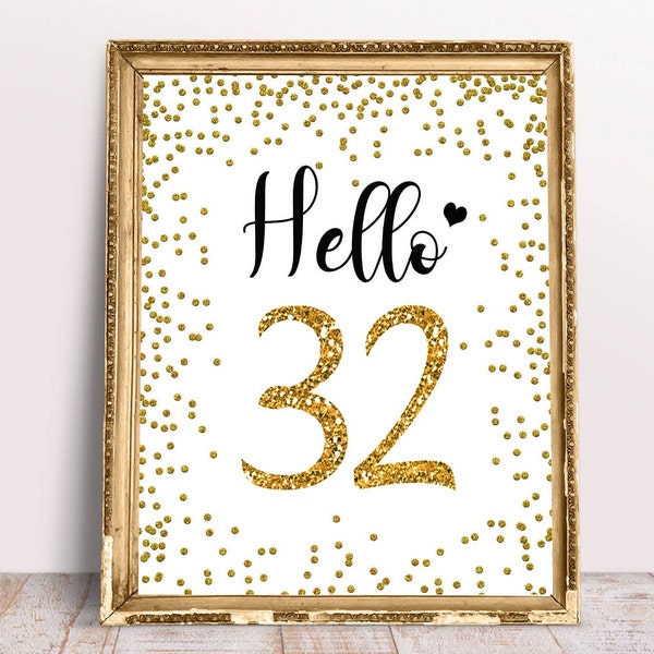 32nd Birthday - Etsy