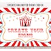 Editable Carnival Party Sign, Printable, Circus Tent Sign, Circus ...