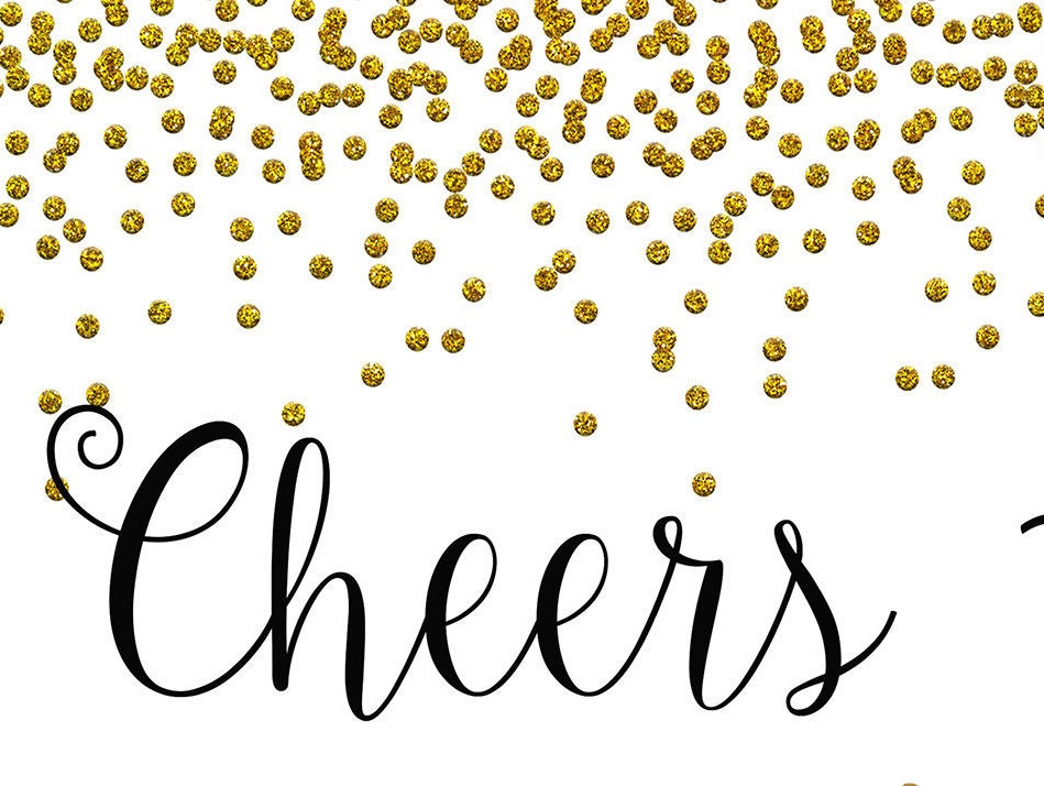 Cheers to 20 Years 20th Birthday Sign 20th Anniversary Sign | Etsy