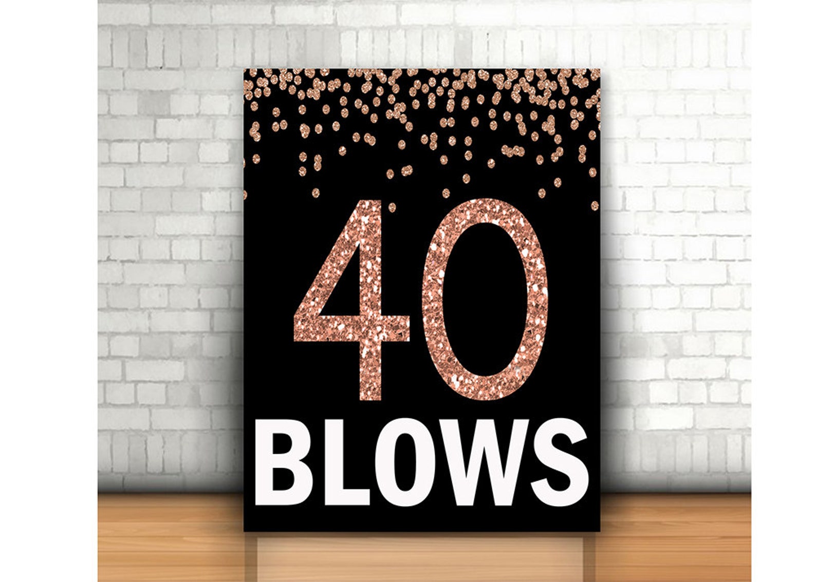 40th Birthday Signs Bundle, 40 Blows, 40 Sucks, 40 Can Kiss It, Happy ...