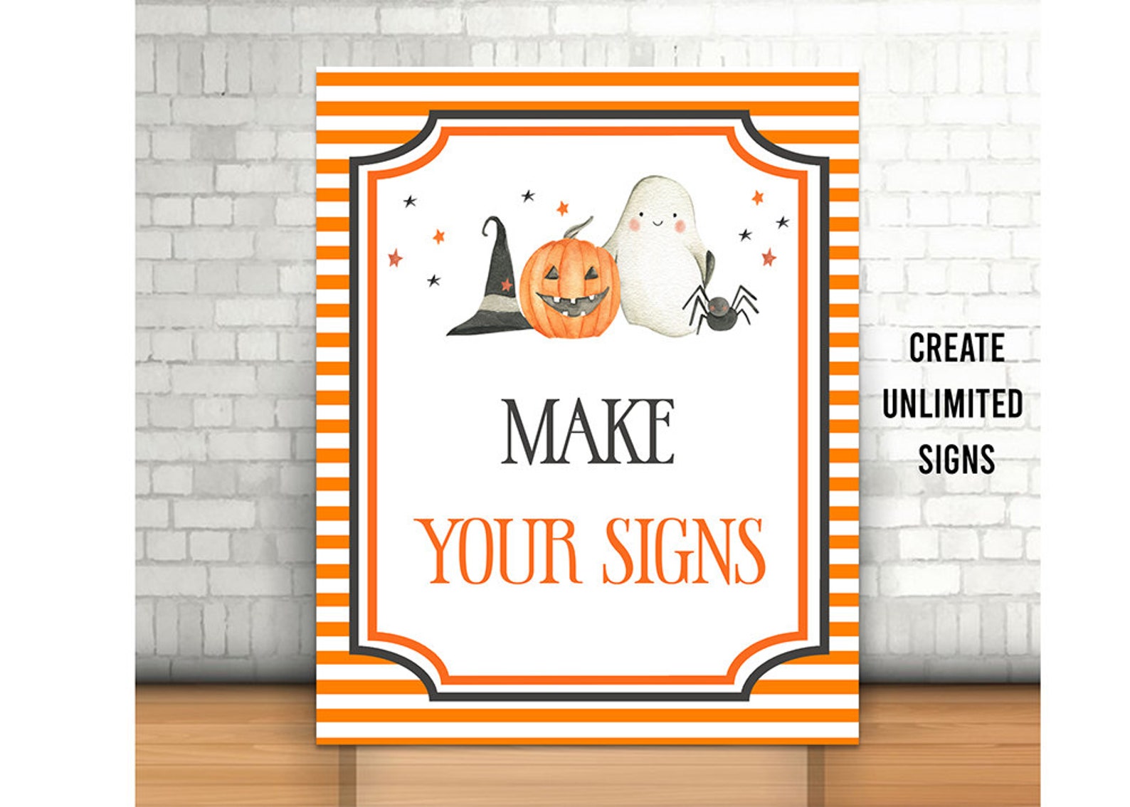 Editable Halloween Baby Shower Sign, Printable Halloween Baby Shower ...