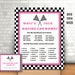Pink Race Car Party Printable Decorations & Invitation Template Bundle ...