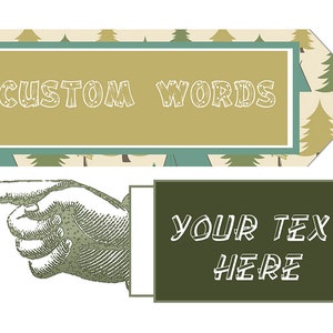 Editable Camping Signs Direction Arrows, Camping Arrows, Printable ...