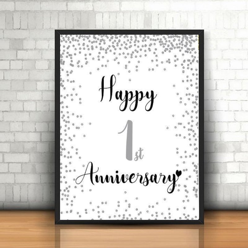 1st Wedding Anniversary - Etsy