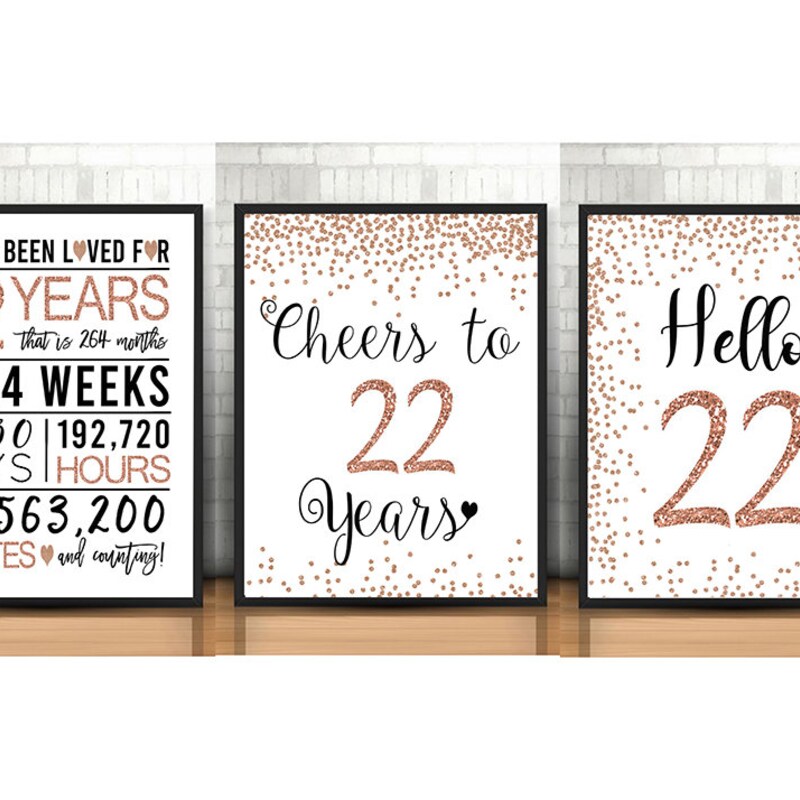 22nd Birthday Decorations - Etsy