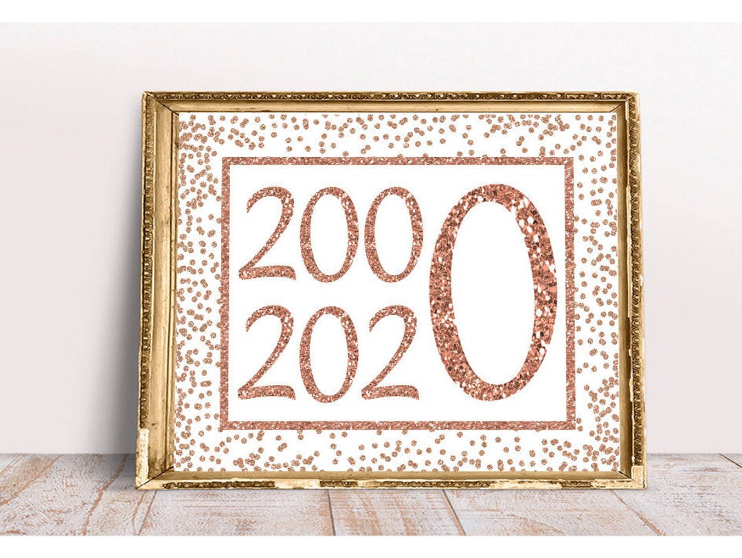 Rose Gold 20th Birthday, Cheers to 20 Years, 20th Birthday Sign, 20th ...