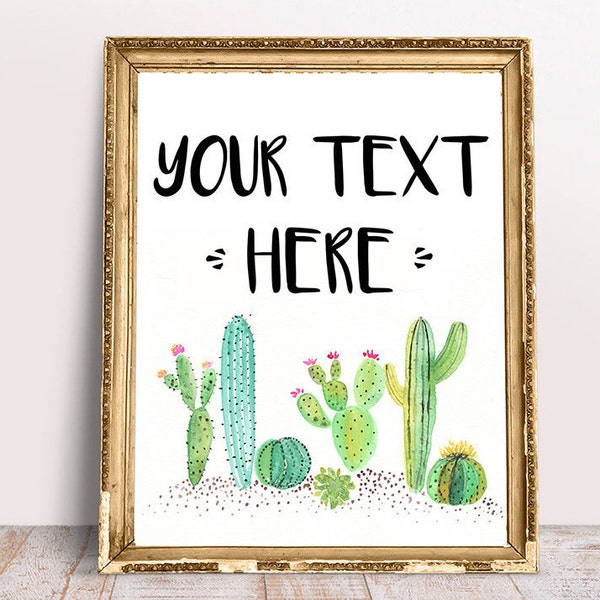 Cactus Banner - Etsy