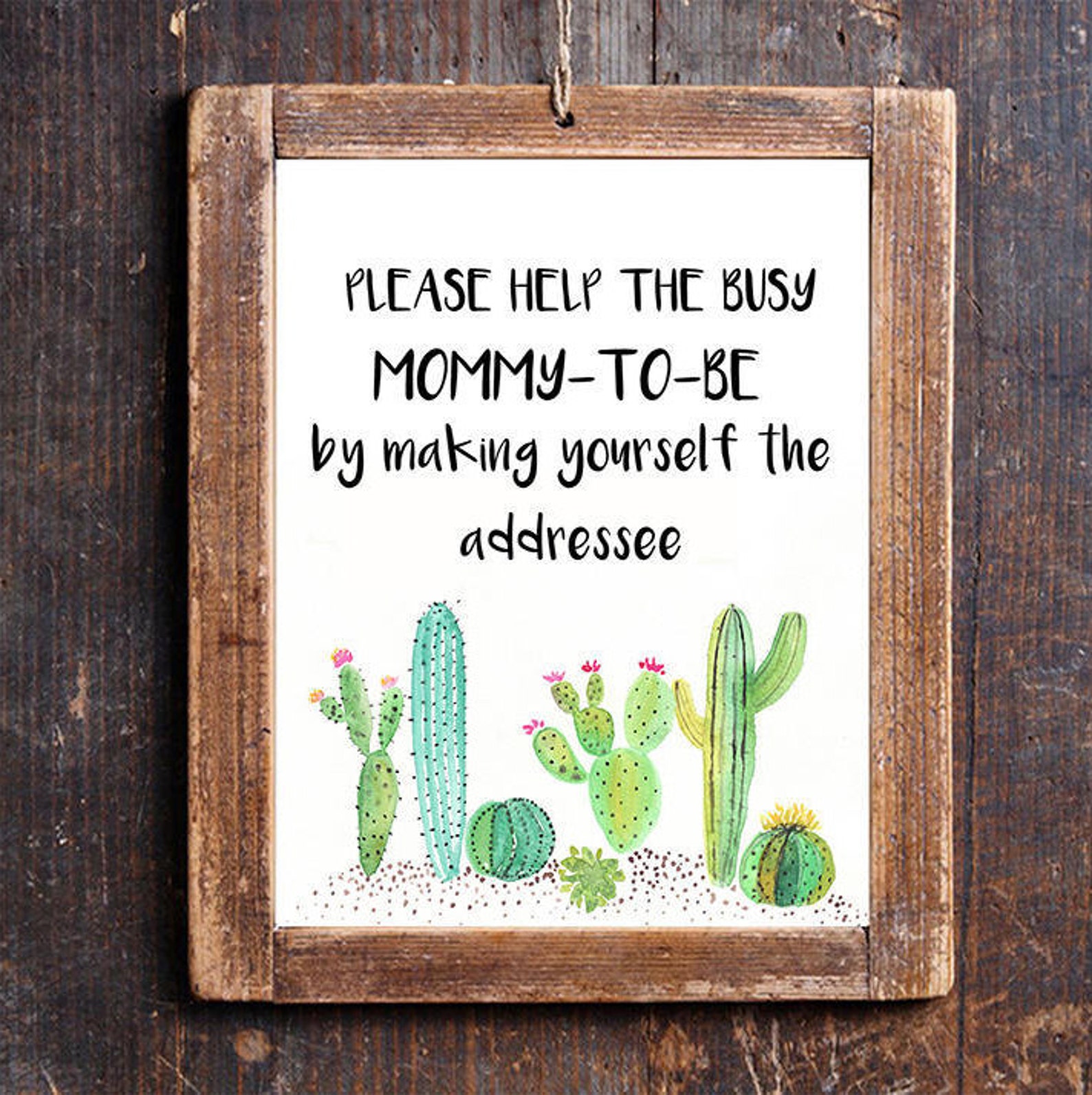 Address an Envelope Sign 5x7 8x10 Cactus Address an | Etsy Canada