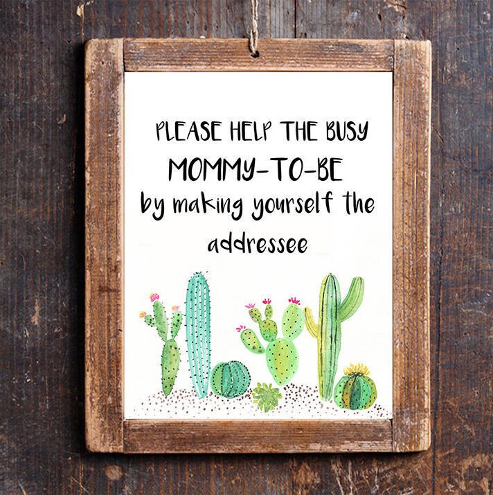 Address an Envelope Sign 5x7 8x10 Cactus Address an | Etsy Canada