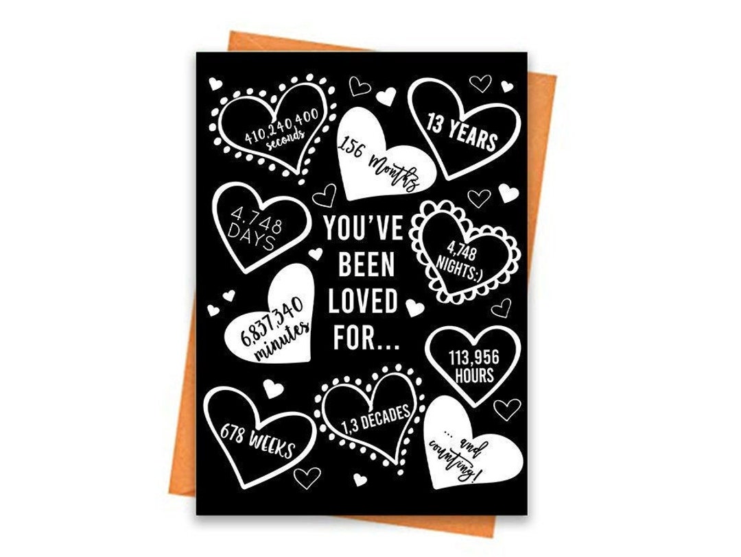 13th Birthday Card, Printable Birthday Card, 13th Birthday Printables ...