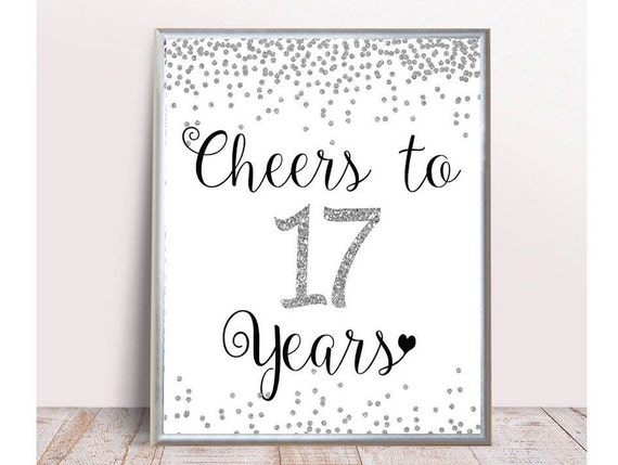 Printable Banner Number 17