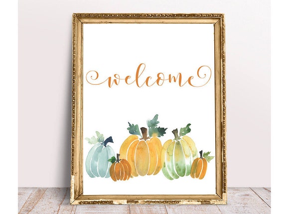 Welcome Sign Fall Welcome Fall Welcome Sign Fall Shower | Etsy