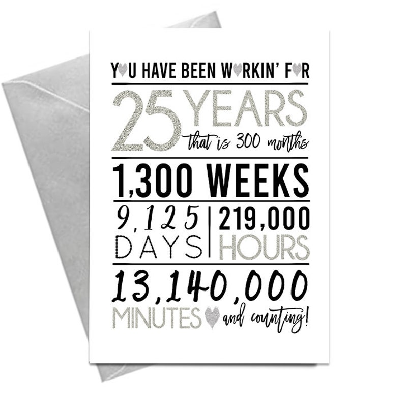 Geschenke zum 25. dienstjubiläum - Etsy.de