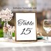 Editable Table Numbers, Printable Table Numbers, Rustic Table Numbers ...