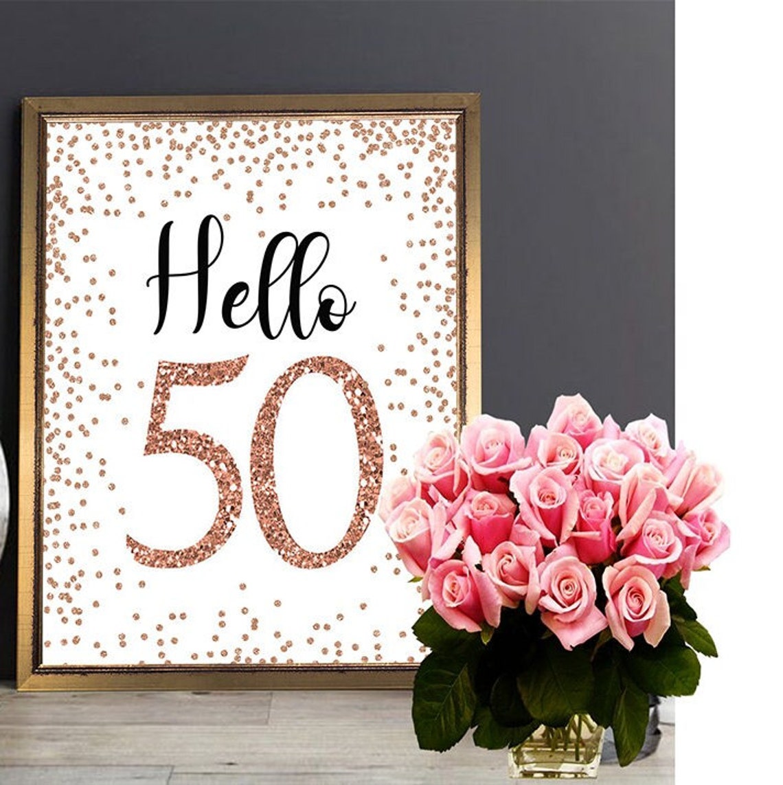 50th Birthday Decoration 50th Birthday Signs Bundle Cheers - Etsy