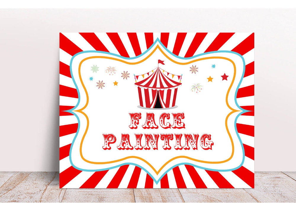 Carnival Face Painting Sign