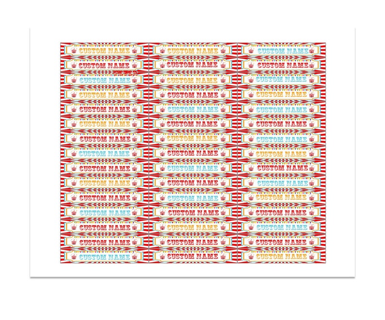 Editable Circus Class Decor, Printable, Carnival Clothespin Name Tags ...