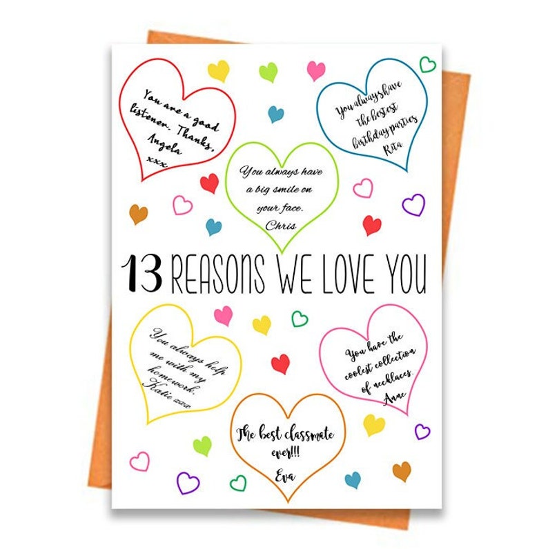13th Birthday Card Printable Birthday Card 13th Birthday - Etsy Canada