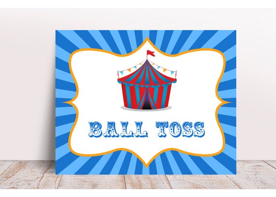 Carnival Signs Carnival Ball Toss Game Circus Party Games - Etsy