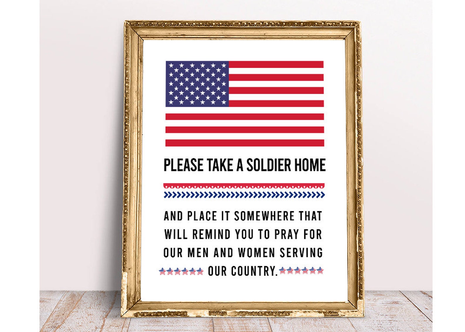 Military Party Sign, Printable, Please Take A Soldier Home, Favor Table ...