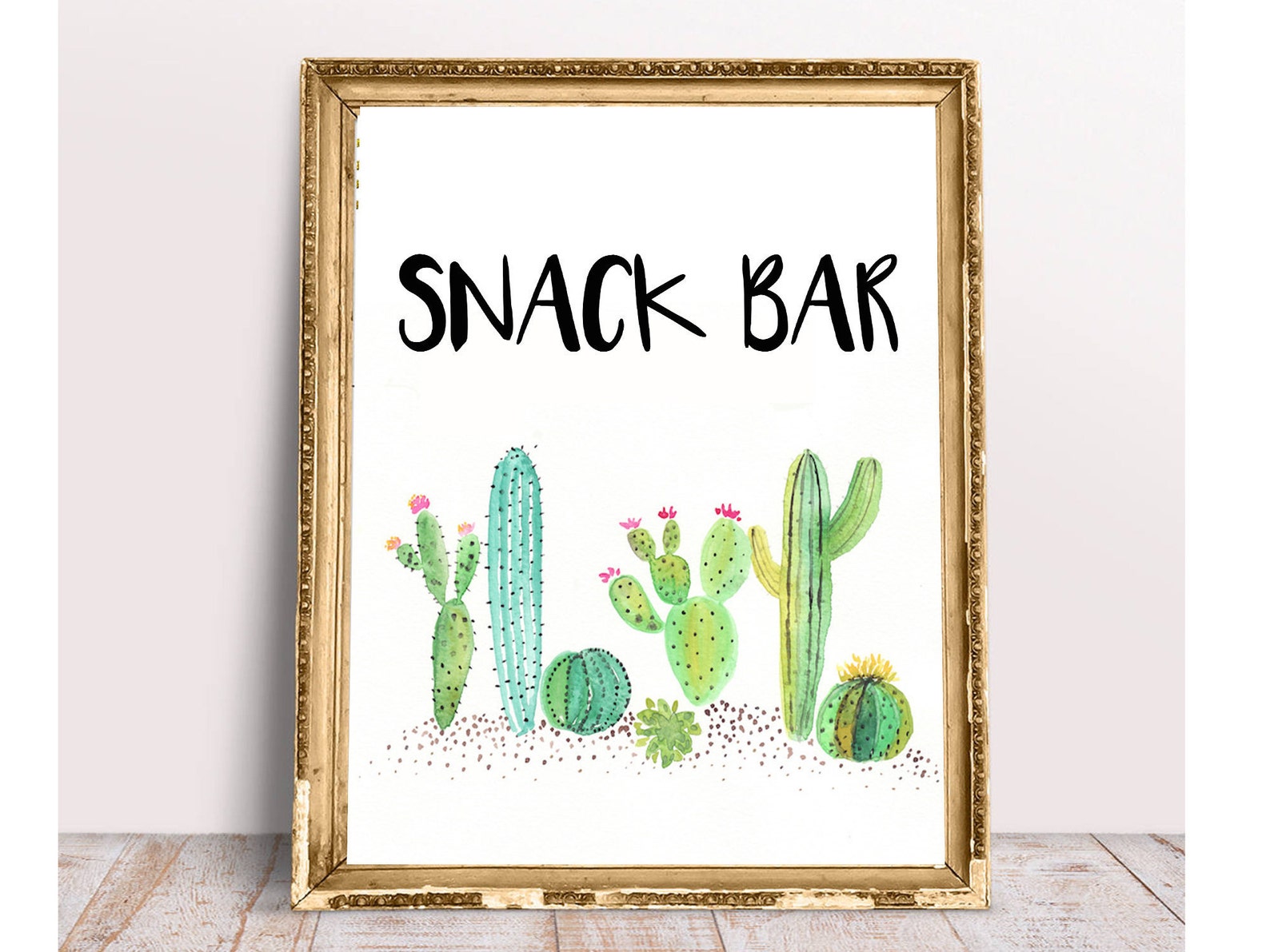 Printable Snack Bar Snack Bar Sign Fiesta Bridal Shower - Etsy