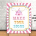 Editable Pink Carnival Party Sign, Printable, Circus Tent Sign, Circus ...