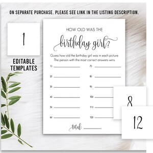 Favorite Memory of the Birthday Girl, Editable Favorite Memory Game ...