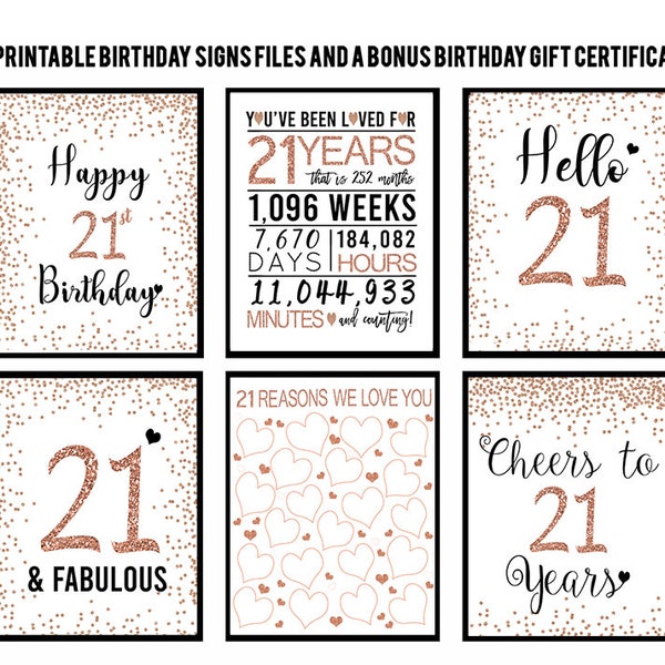 21st Birthday Sign - Etsy