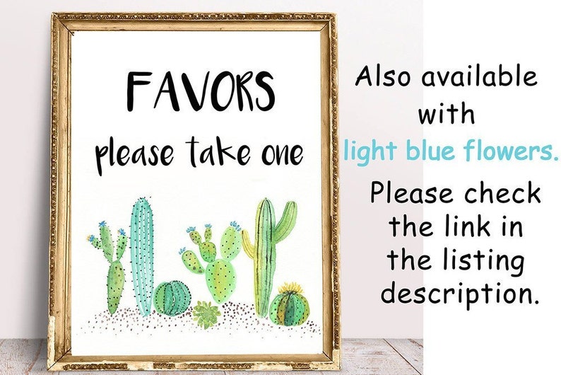 Favors please take one favors take one favors signs wedding | Etsy